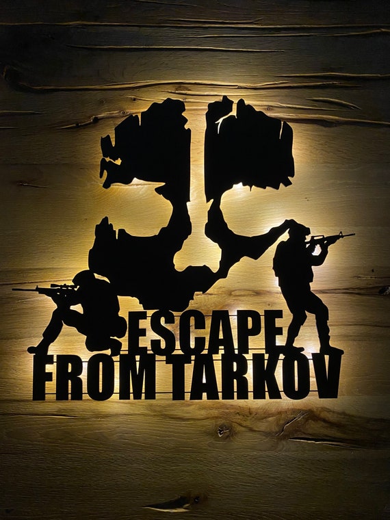 Escape from Tarkov Holzschild LED Beleuchtung Geschenk - Etsy.de