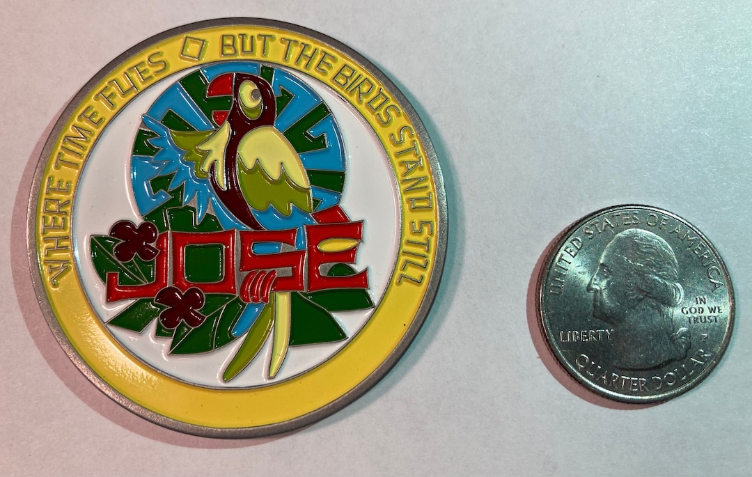 Disneyworld Enchanted Tiki Room 2 Inch Medallion Challenge Coin, Jose ...