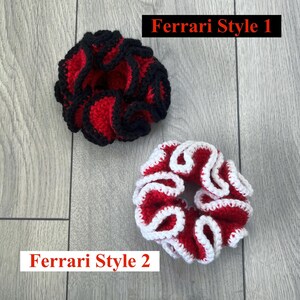 F1 Team Inspired Large Crochet Scrunchies - Etsy