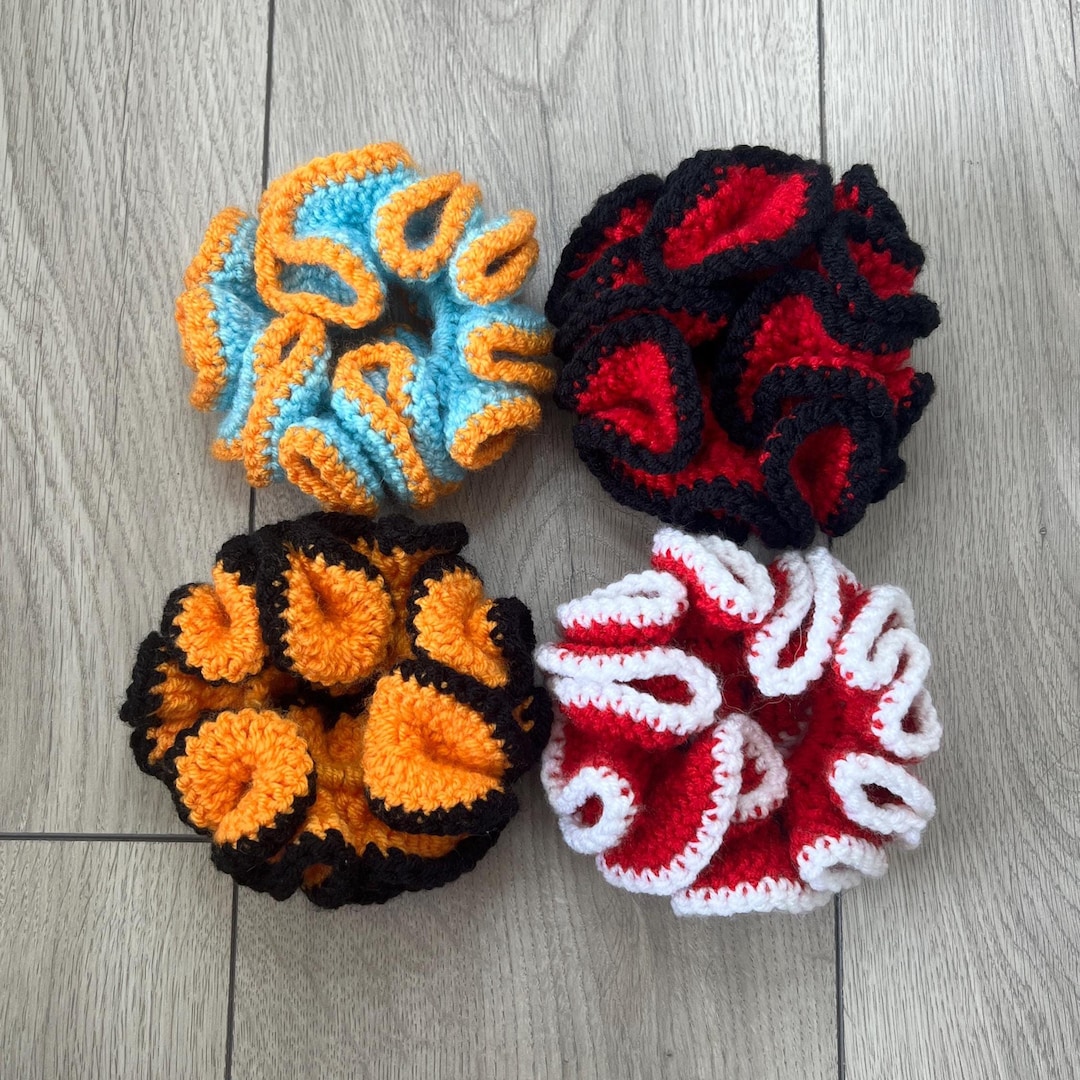 F1 Team Inspired Large Crochet Scrunchies - Etsy