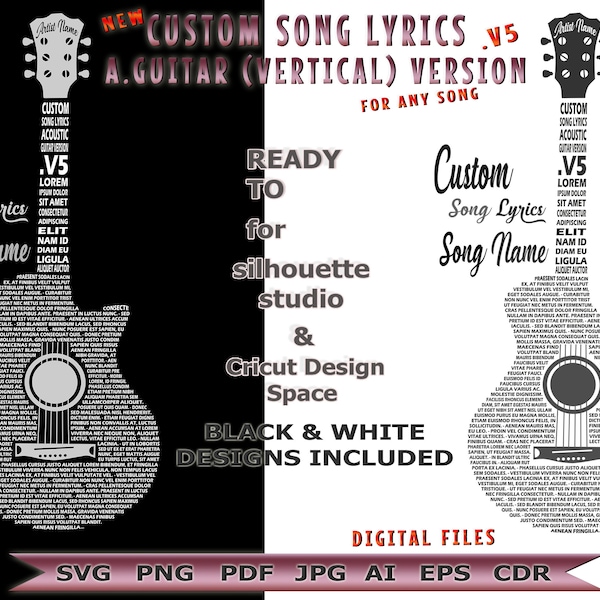 Laser Cut File Song Lyrics - Etsy