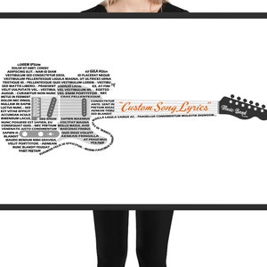 Custom Song Lyrics Electric Guitar T. Caster Version .v5 | Any Song ...