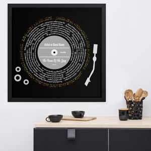 Vinyl Record Custom Song Lyrics SVG Scrip Font .v2, Personalized ...