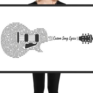 Custom Song Lyrics Electric Guitar Version .v2 | Song Lyrics SVG ...