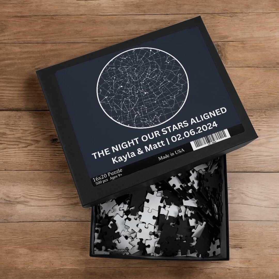 Custom Star Map Jigsaw Puzzle: Celestial Night Sky Gift - Etsy