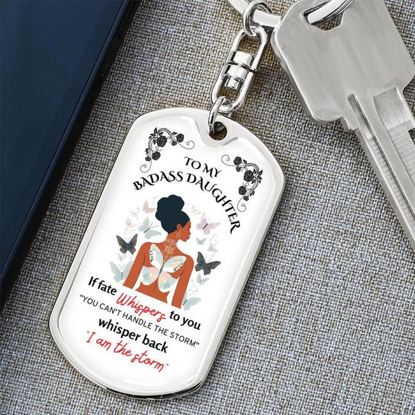 Badass Keychain - Etsy