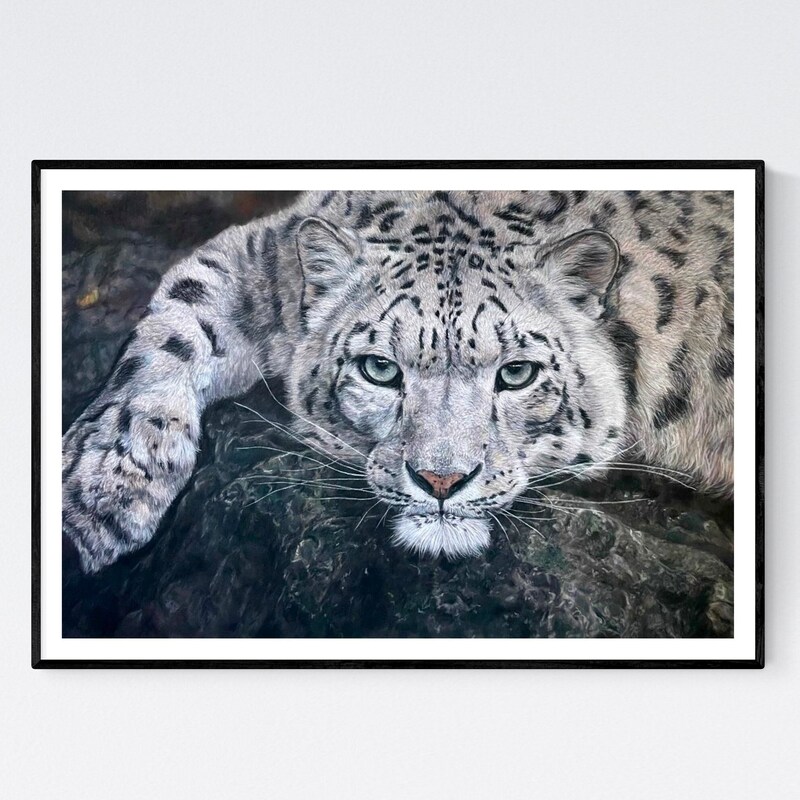 Snow Leopard Print - Etsy
