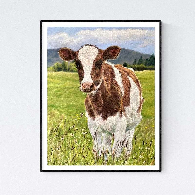 Cow Portrait - Etsy