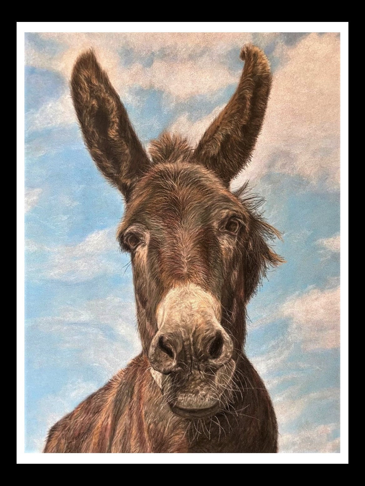 Donkey Print Donkey Painting Donkey Artwork Donkey Art Donkey Portrait ...