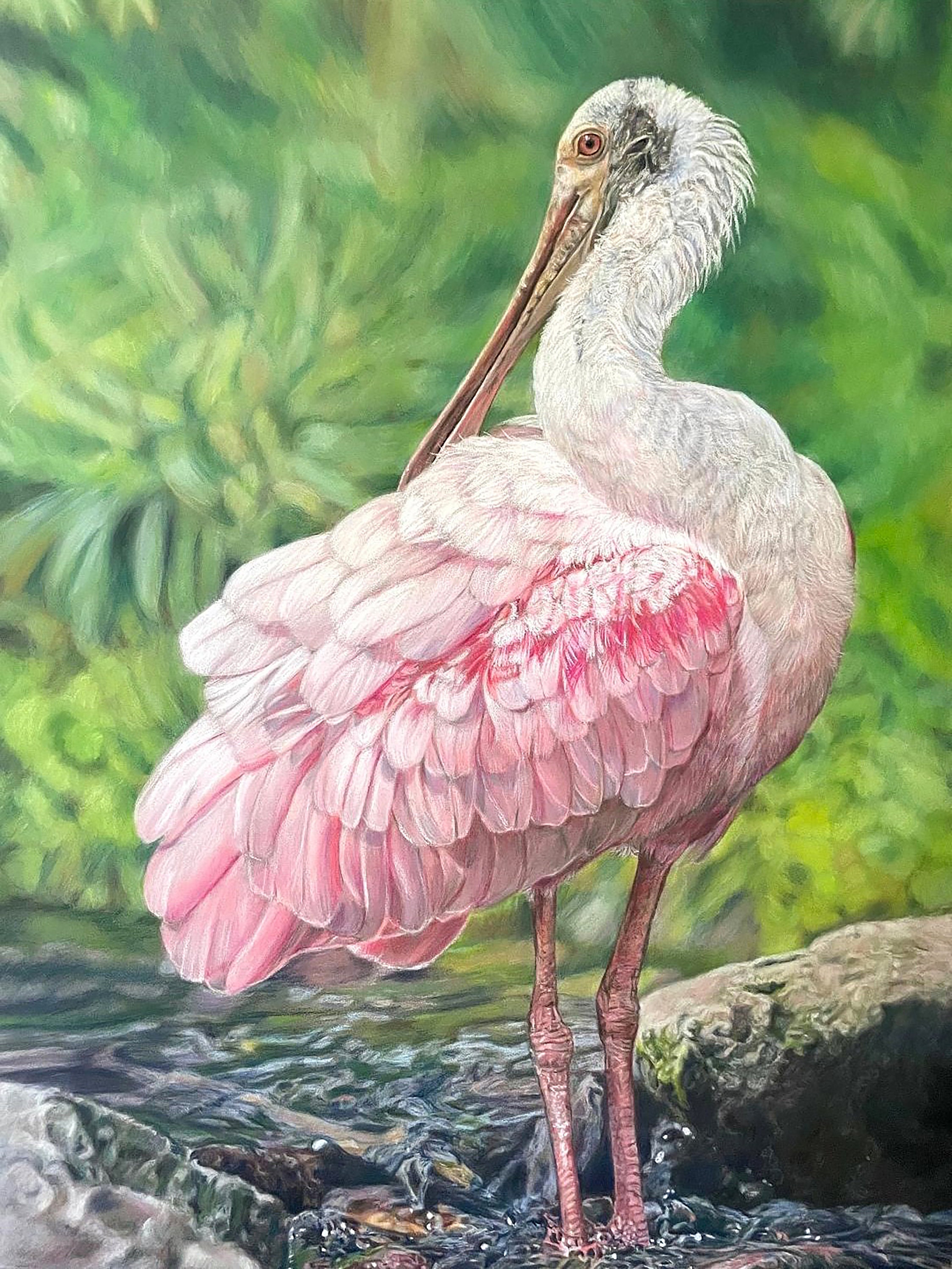 Spoonbill Art - Spoonbill Art Print - Spoonbill Decor - Pink Spoonbill ...