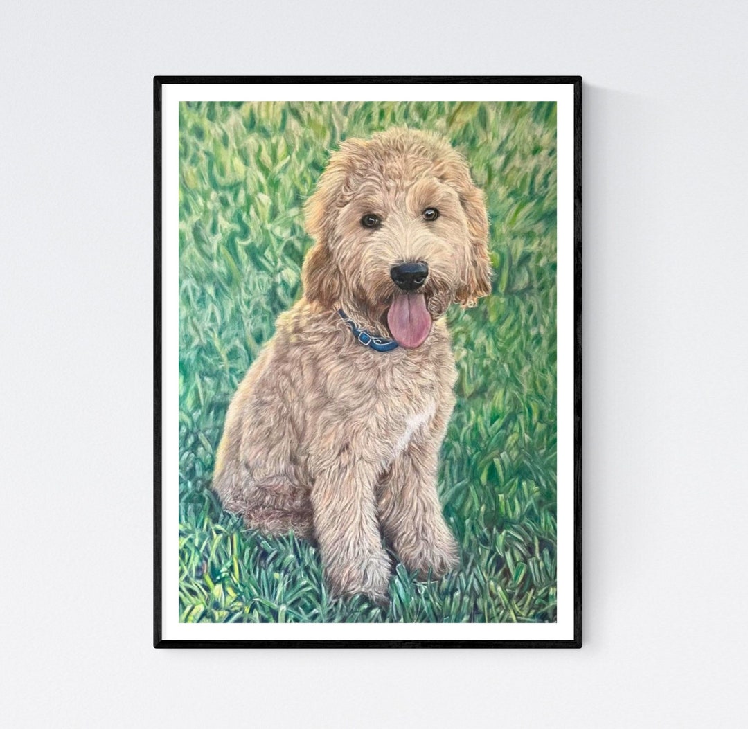 Goldendoodle Art - Goldendoodle Print - Goldendoodle Drawing ...