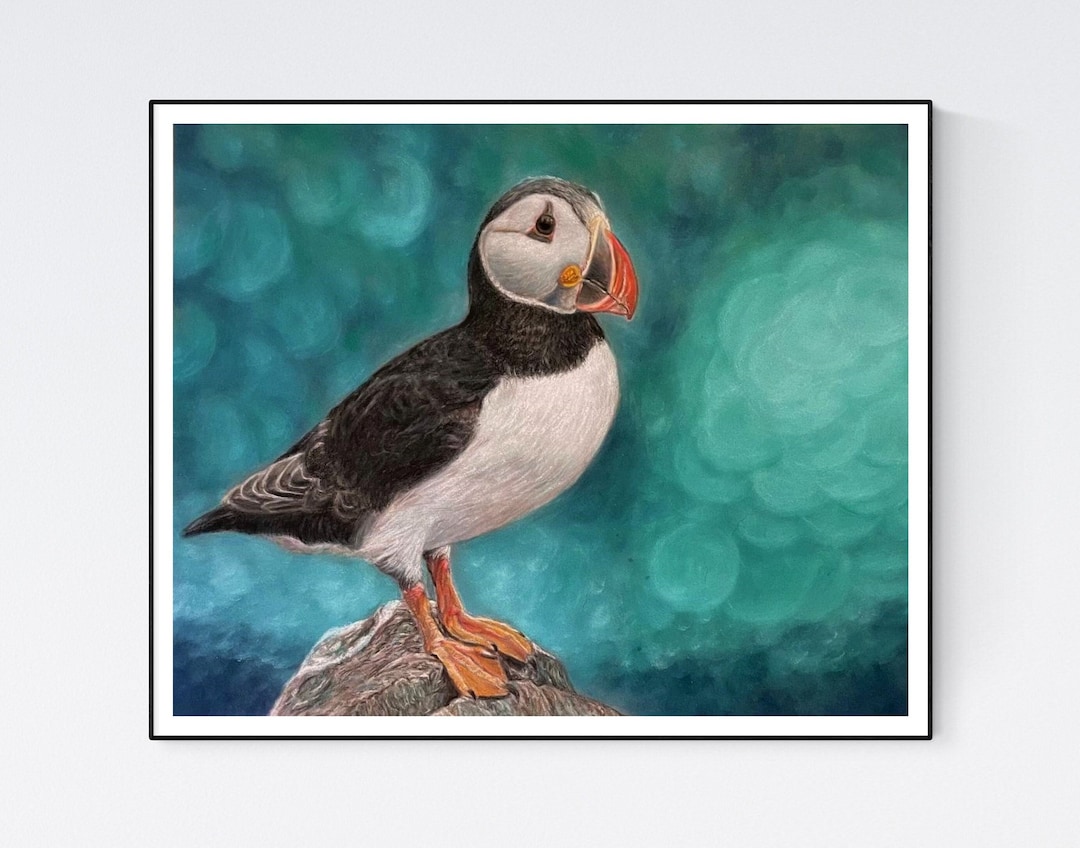 Puffin Print Puffin Art Print Puffin Poster Puffin Artwork Puffin Wall ...