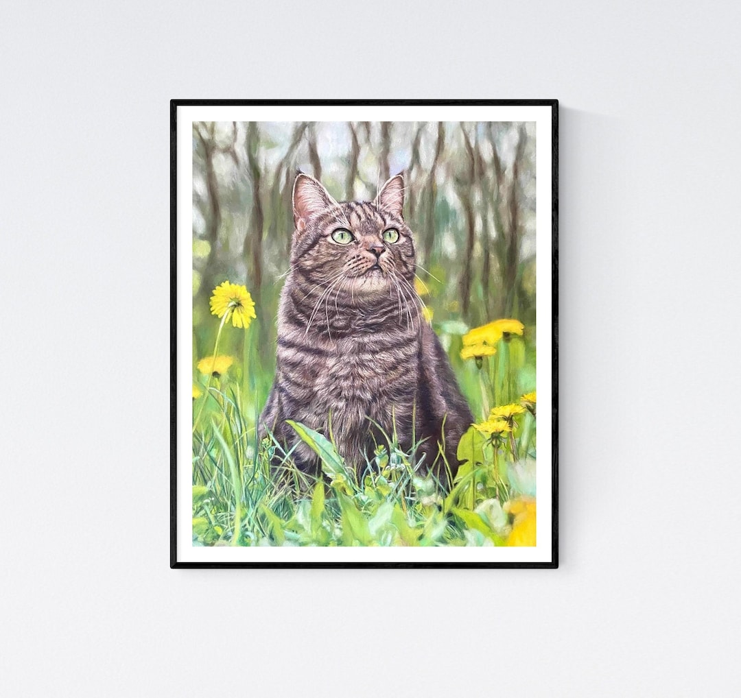 Tabby Cat Print - Tabby Cat Art - Tabby Cat Art Print - Tabby Cat ...