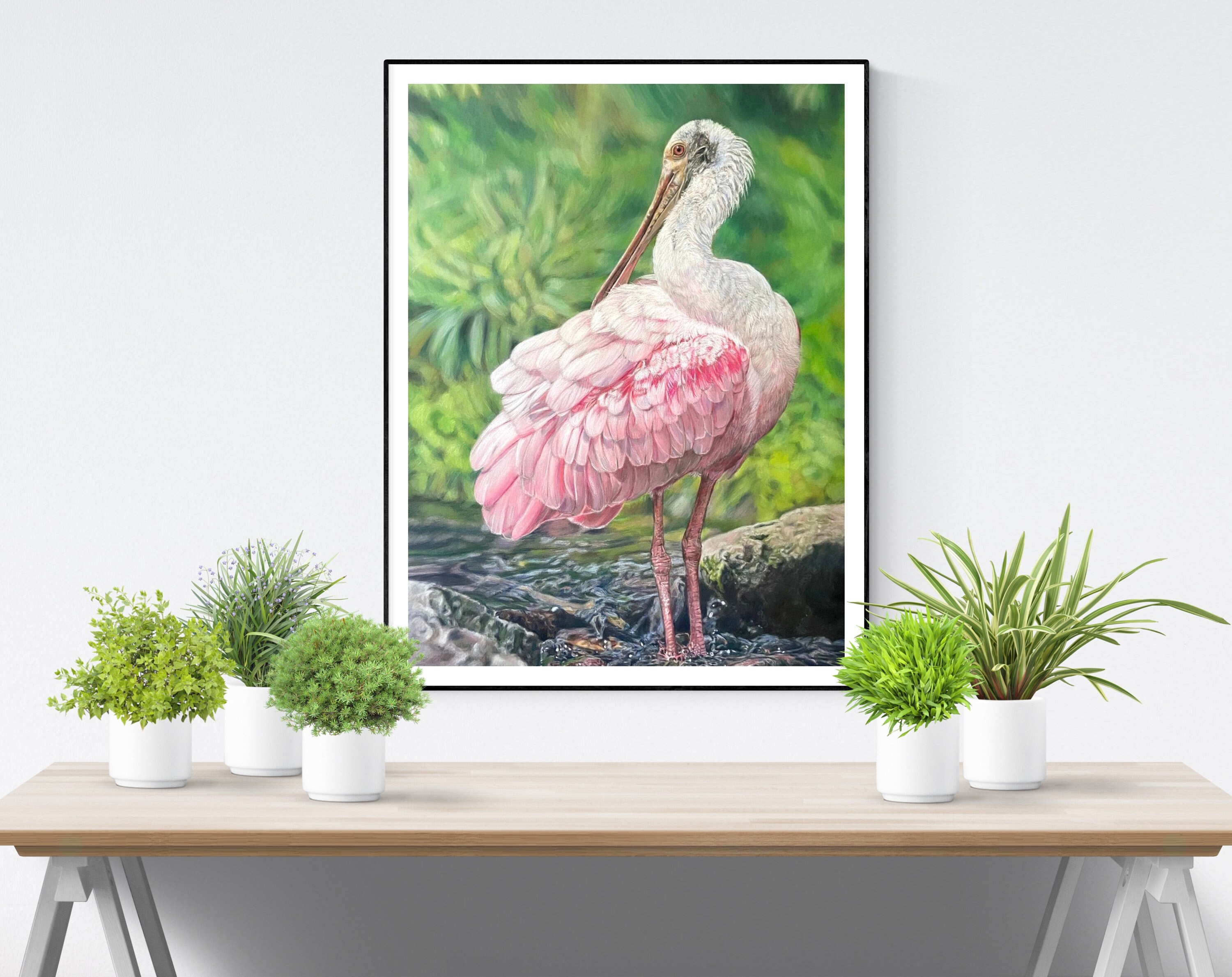 Spoonbill Art - Spoonbill Art Print - Spoonbill Decor - Pink Spoonbill ...