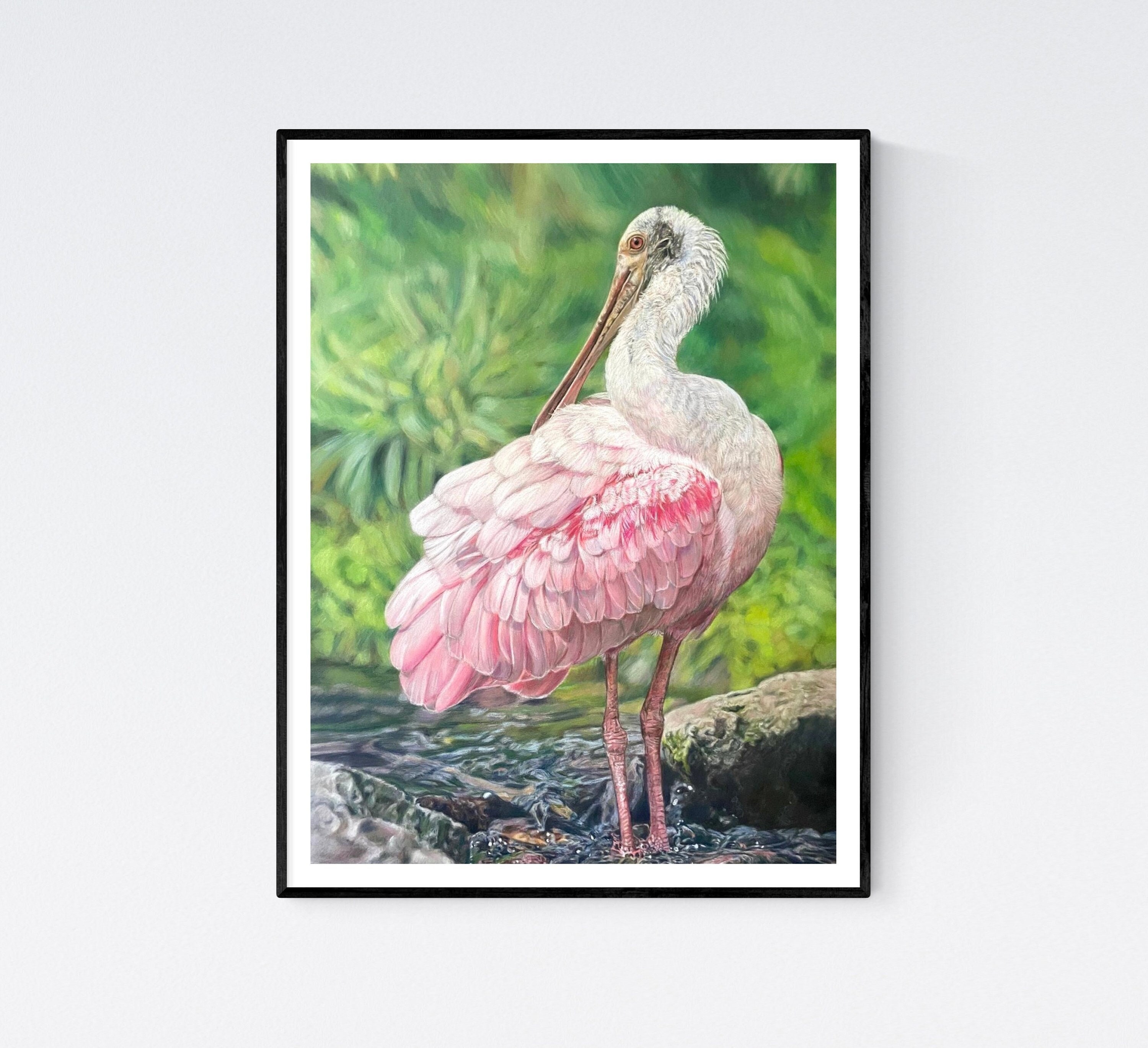 Spoonbill Art - Spoonbill Art Print - Spoonbill Decor - Pink Spoonbill ...
