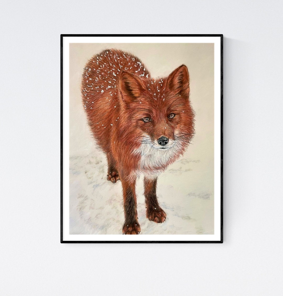 Red Fox Print - Fox Lover Gifts - Red Fox Artwork - Red Fox Art - Fox ...