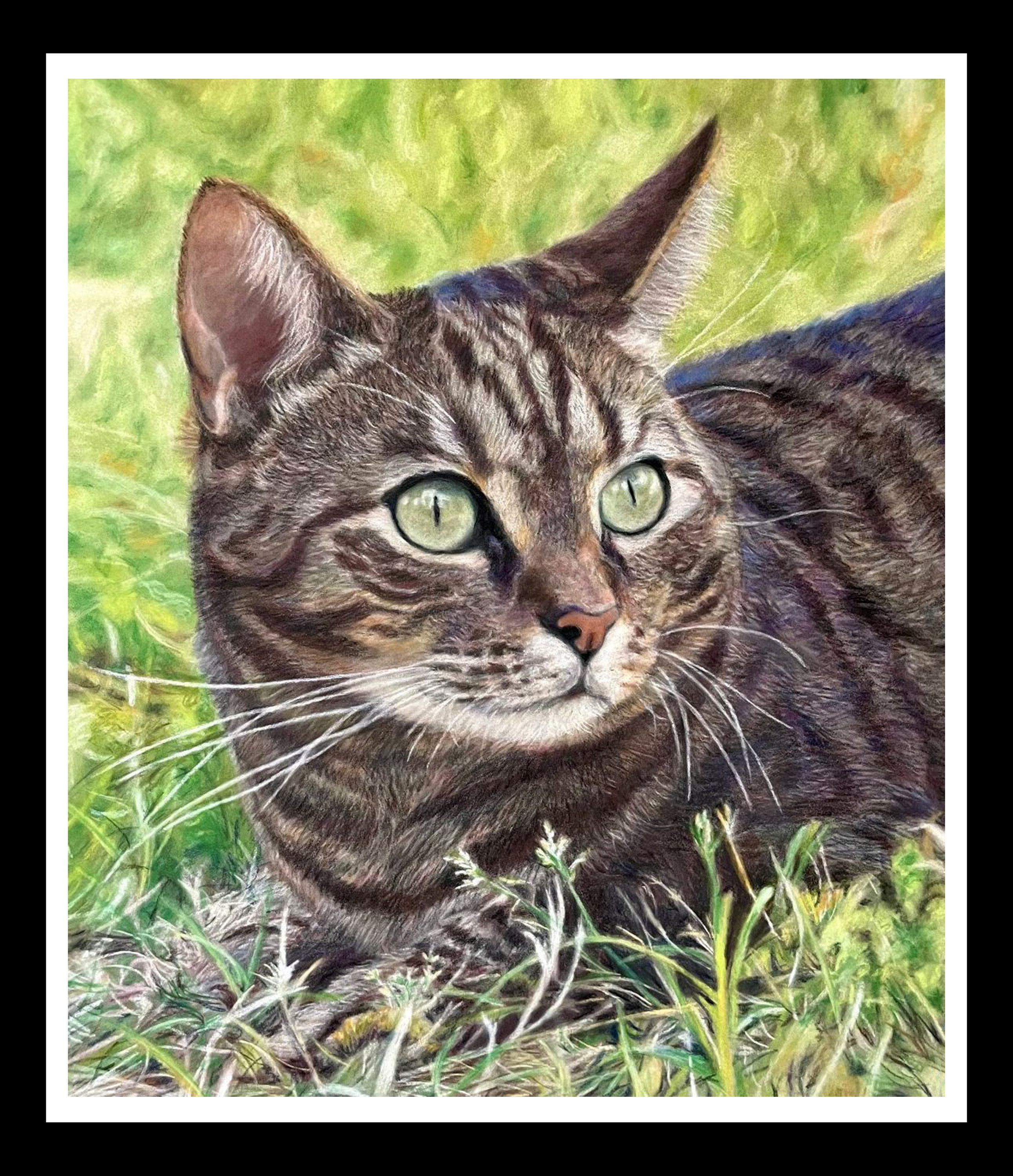 Tabby Cat Print Cat Artwork cat Art Cat Portrait Tabby - Etsy