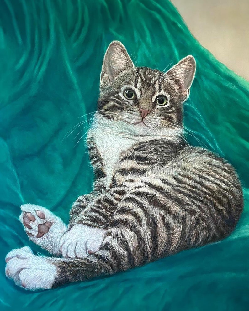 Tabby Cat Print - Tabby Cat Art - Tabby Cat Wall Decor - Tabby Cat Wall ...
