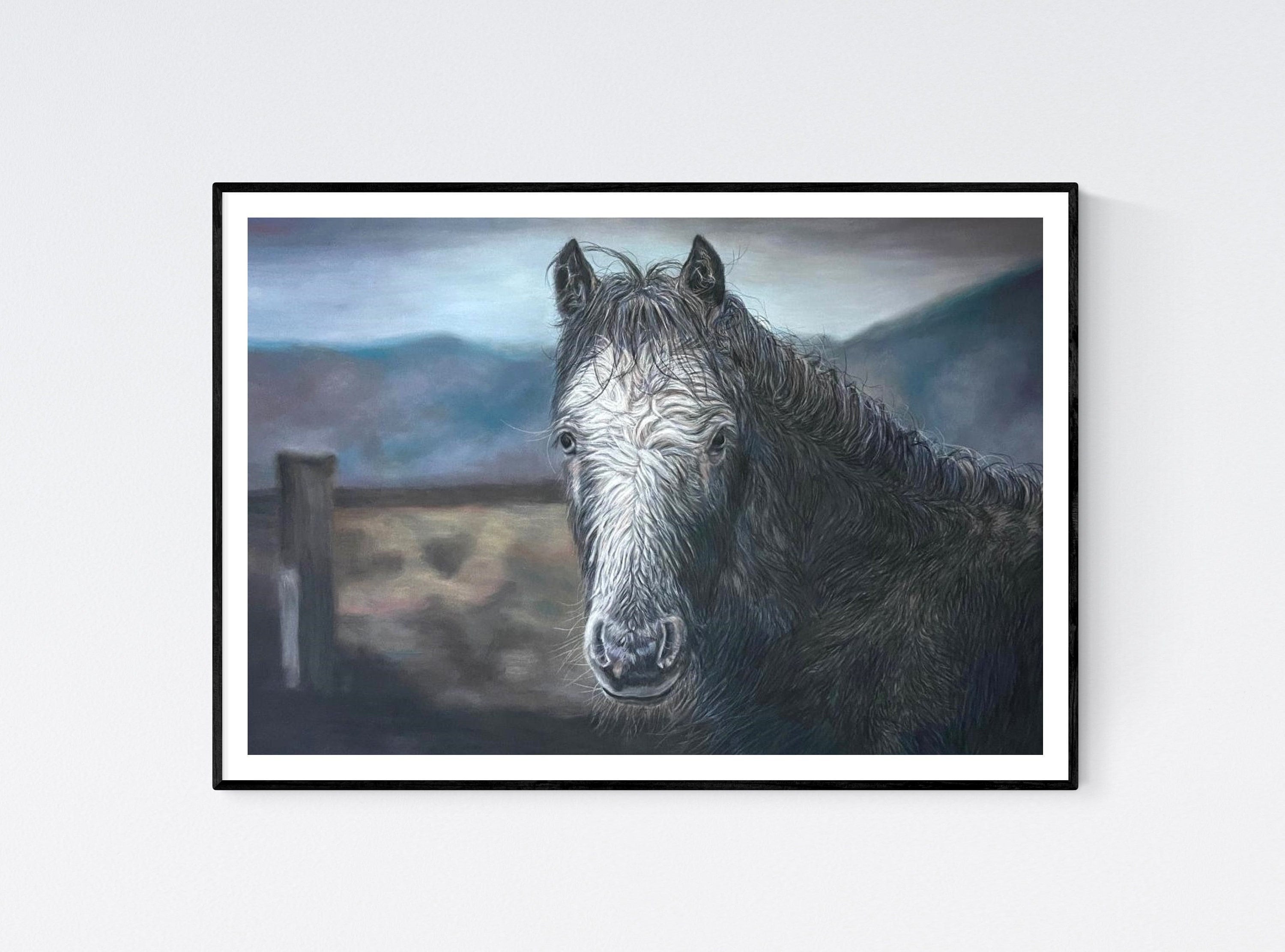 Wild Horse Art Wild Horse Art Print Horse Art Horse Gifts Farmhouse ...