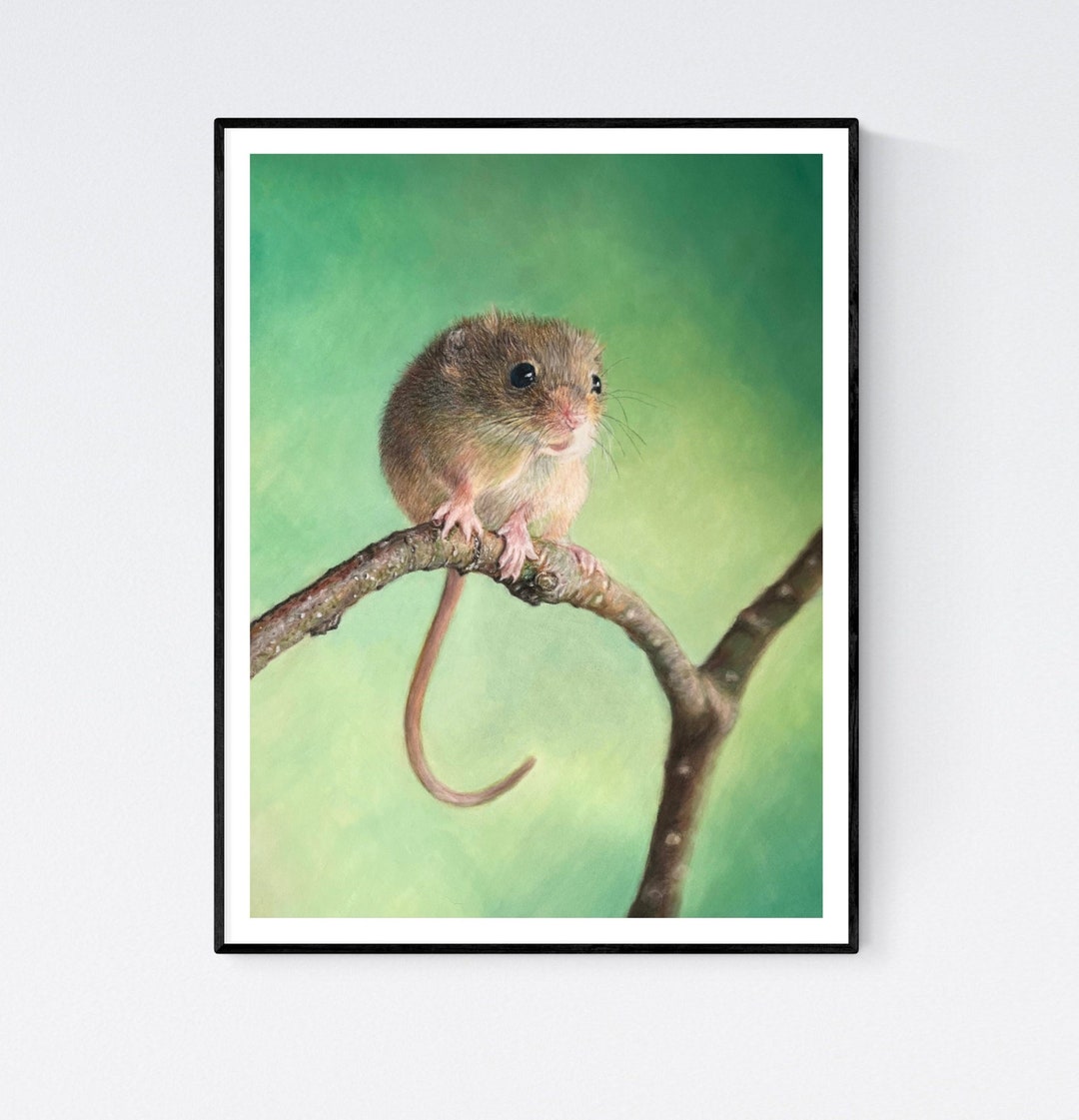 Mouse Art Print- Mouse Gifts - Mouse Picture - Mouse Art - Mouse Giclee ...