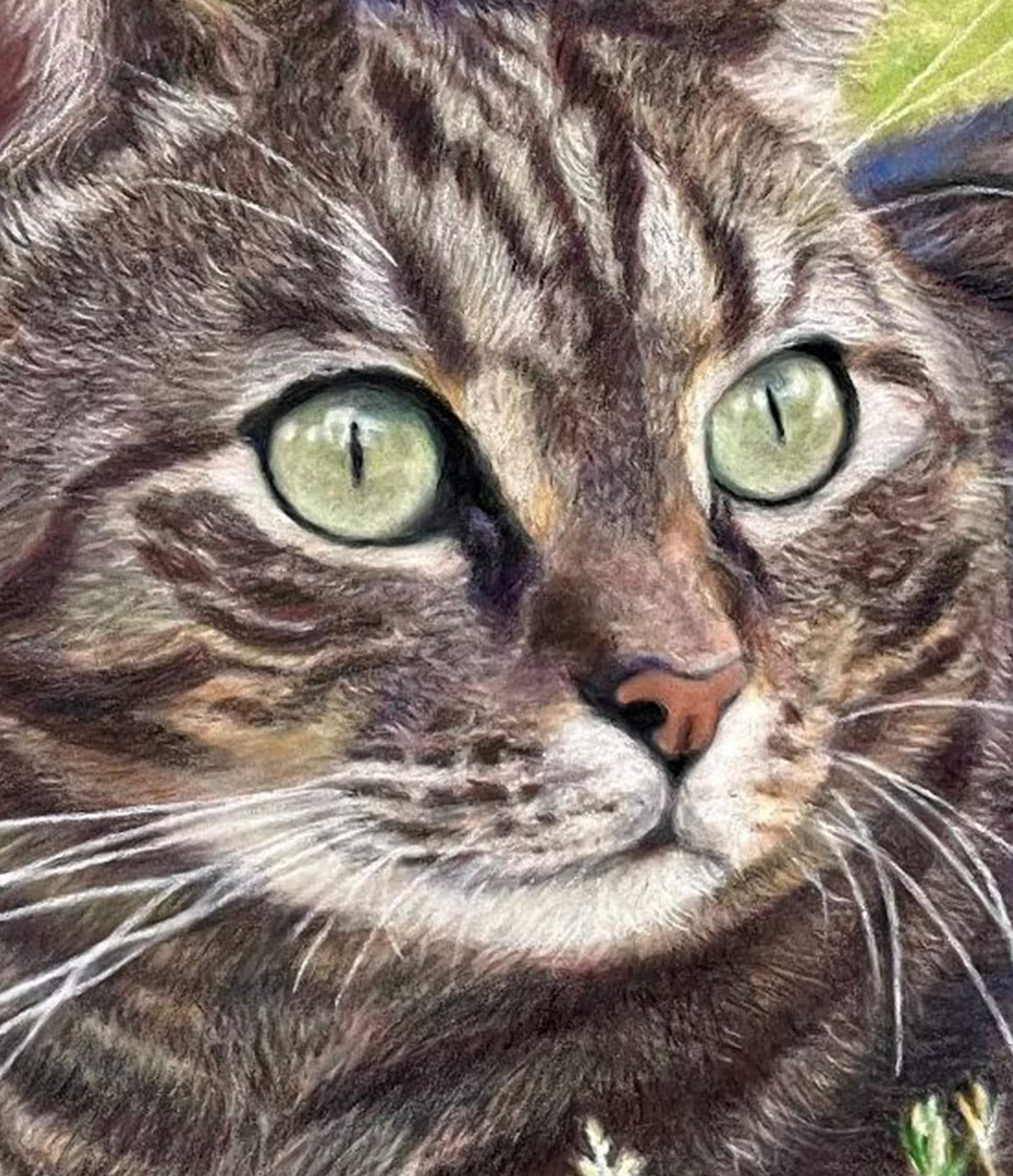 Tabby Cat Print - Cat Artwork -cat Art - Cat Portrait - Tabby Cat Art ...