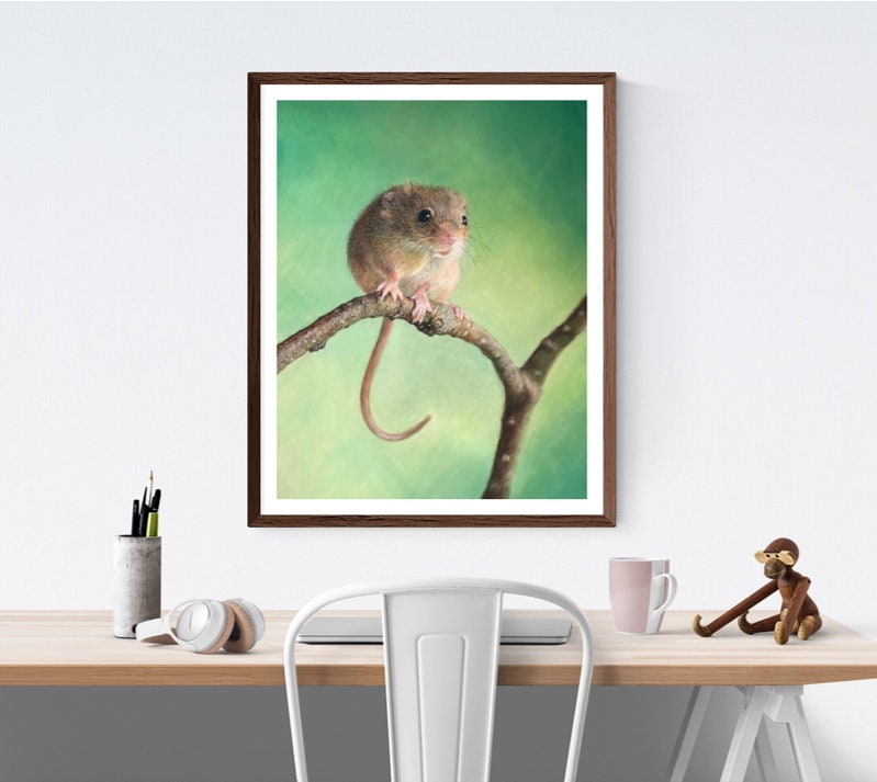 Mouse Art Print- Mouse Gifts - Mouse Picture - Mouse Art - Mouse Giclee ...