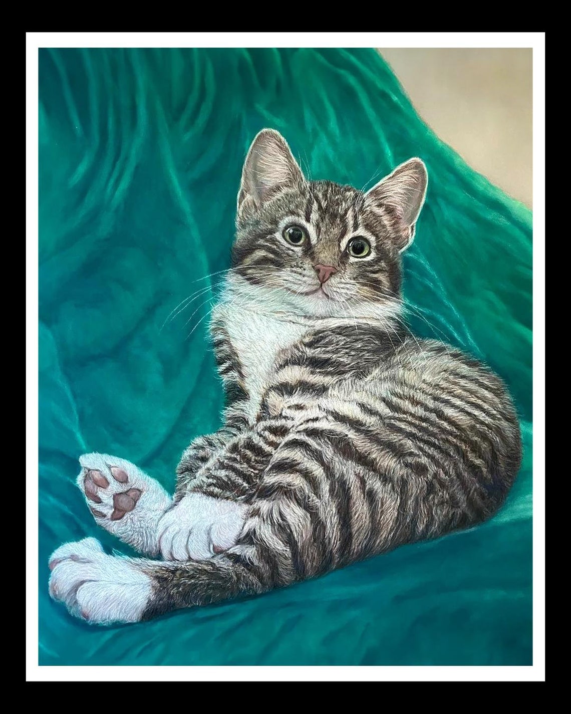 Tabby Cat Print Tabby Cat Art Tabby Cat Wall Decor Tabby Cat Wall Art ...