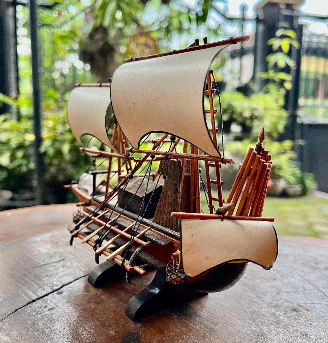 Legendary Miniature Majapahit " Djong " Ship | Gift for Grandfather ...