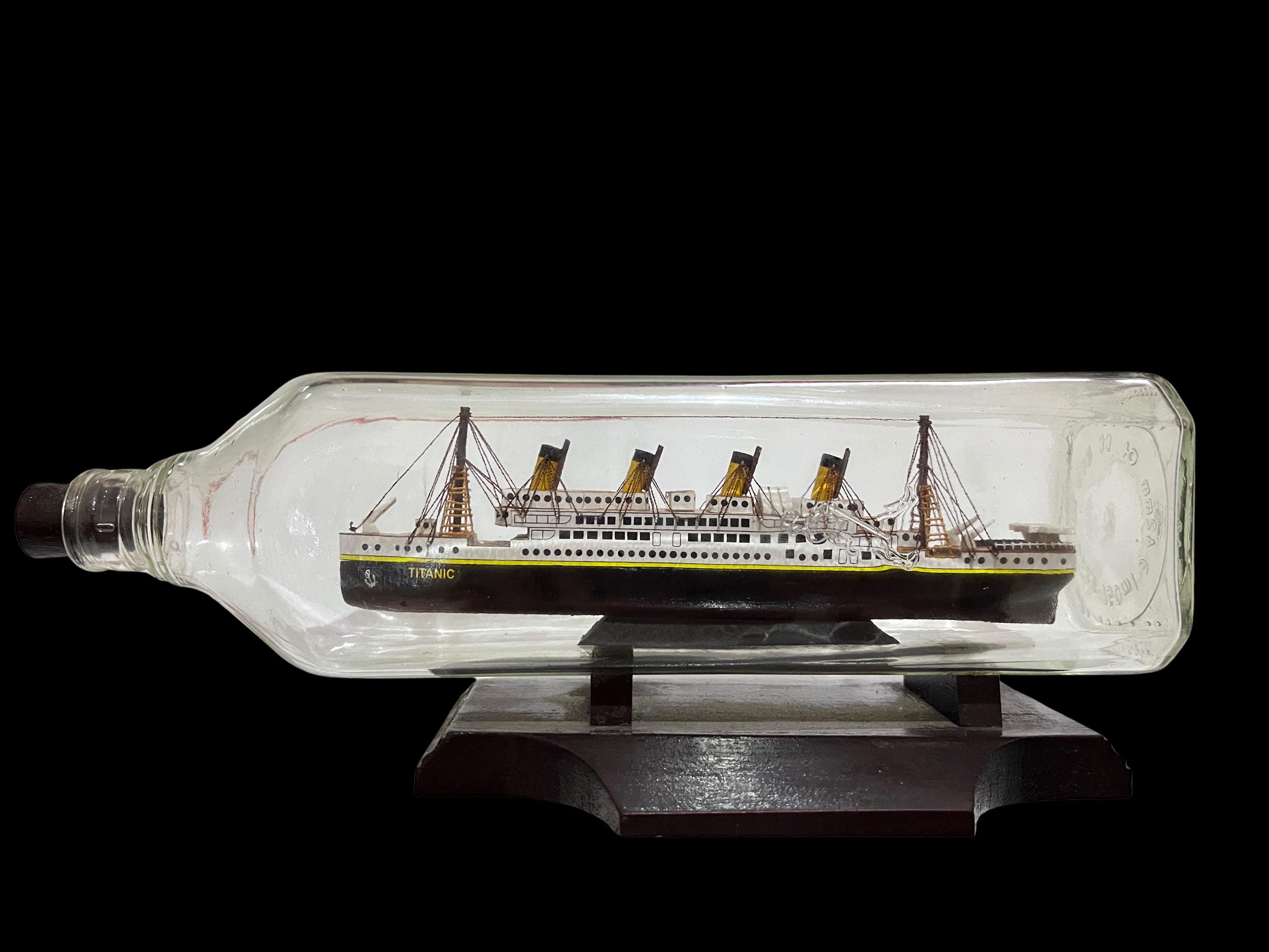 Legendary Custom Miniature Titanic in a Bottle Gift for Grandfather ...