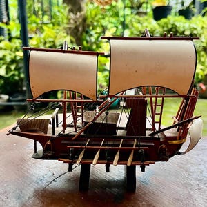 Legendary Miniature Majapahit " Djong " Ship | Gift for Grandfather ...
