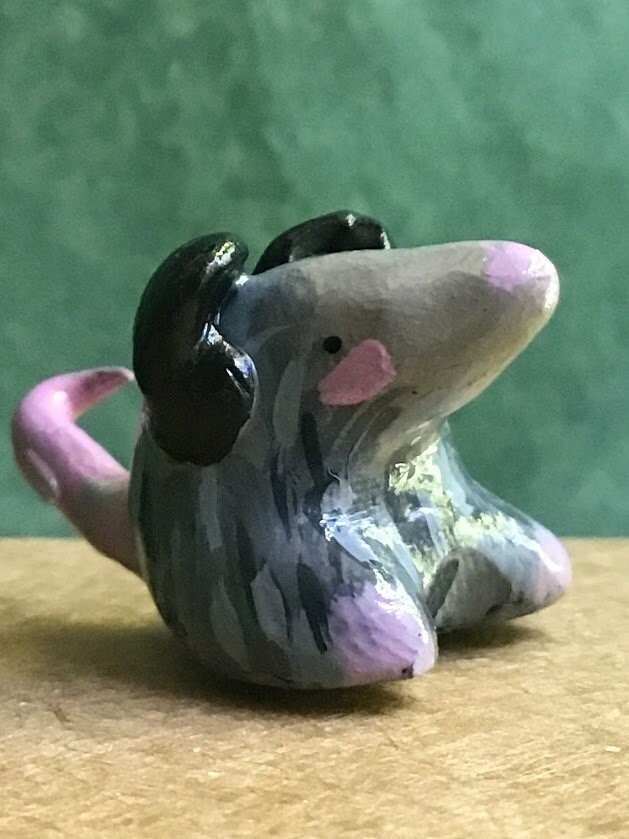 Made to Order Clay Oppossum, Clay Possum, Clay Possum Figurine, Clay ...