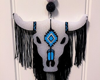 Glitter Bull Skull Car Freshie Bull Skull Car Freshy Bull - Etsy