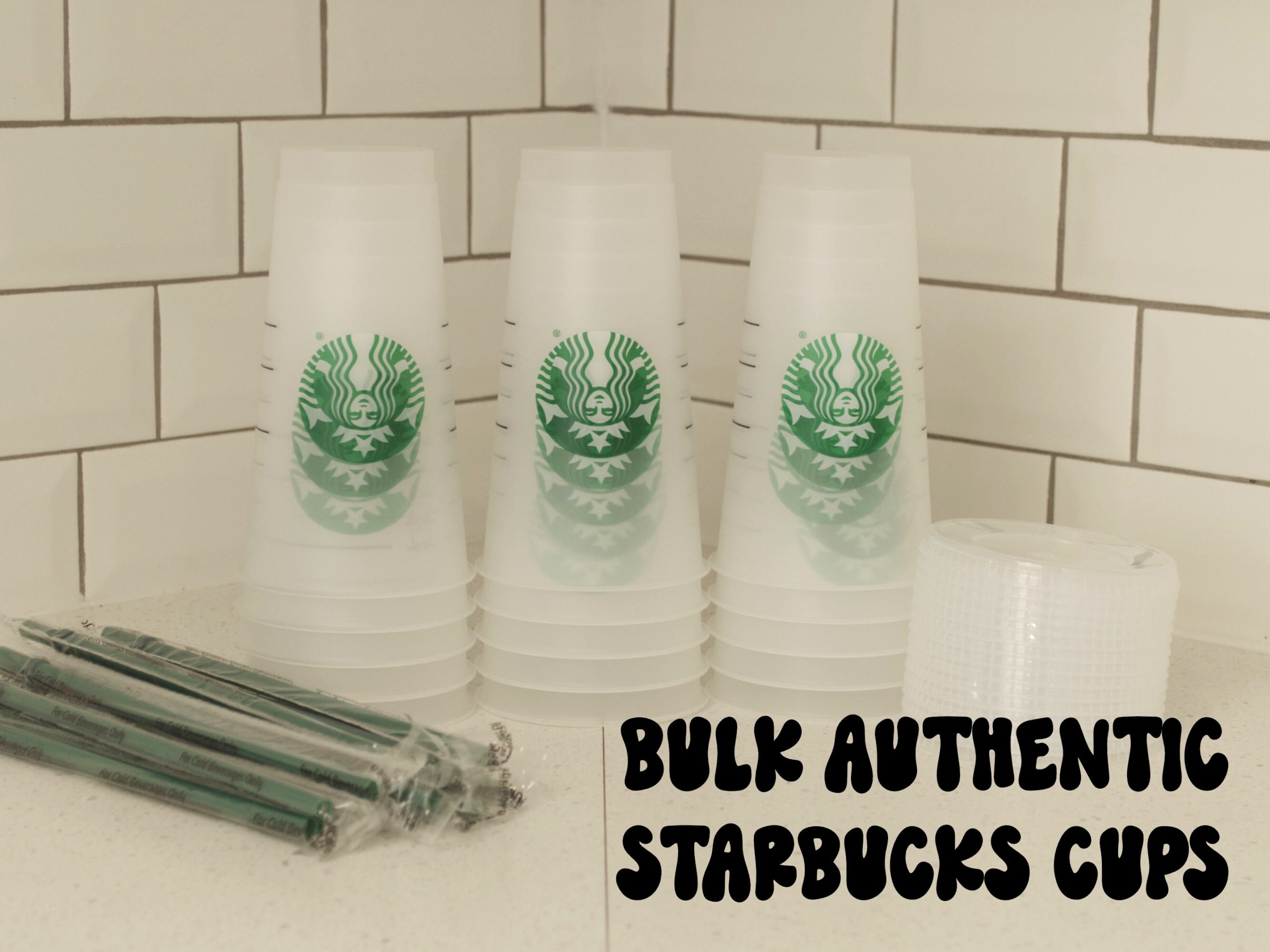 Bulk Reusable Starbucks Cold Cup With Straw and Lid, Wholesale ...