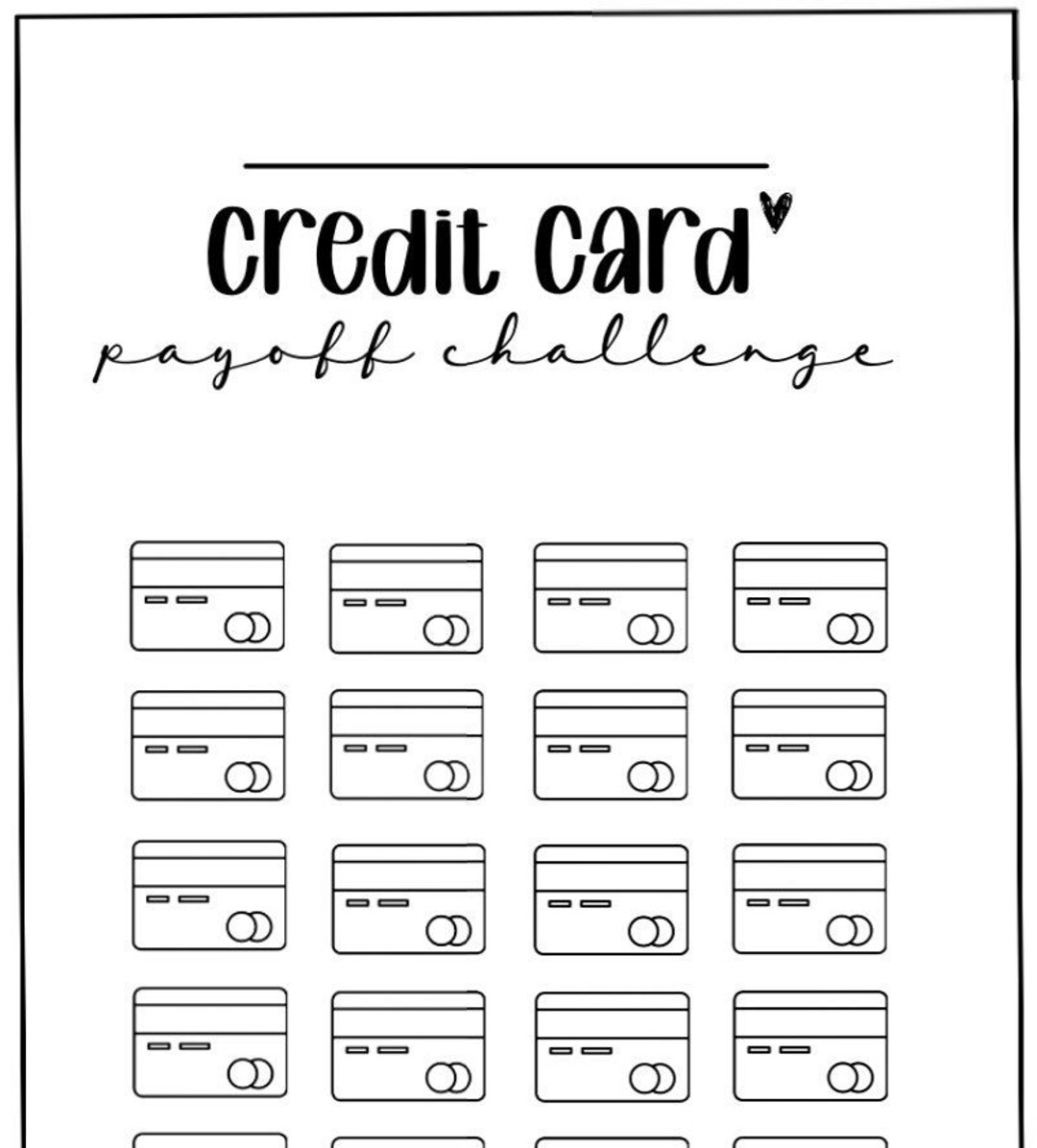 New Digital Credit Card Challenge (A6) - Etsy