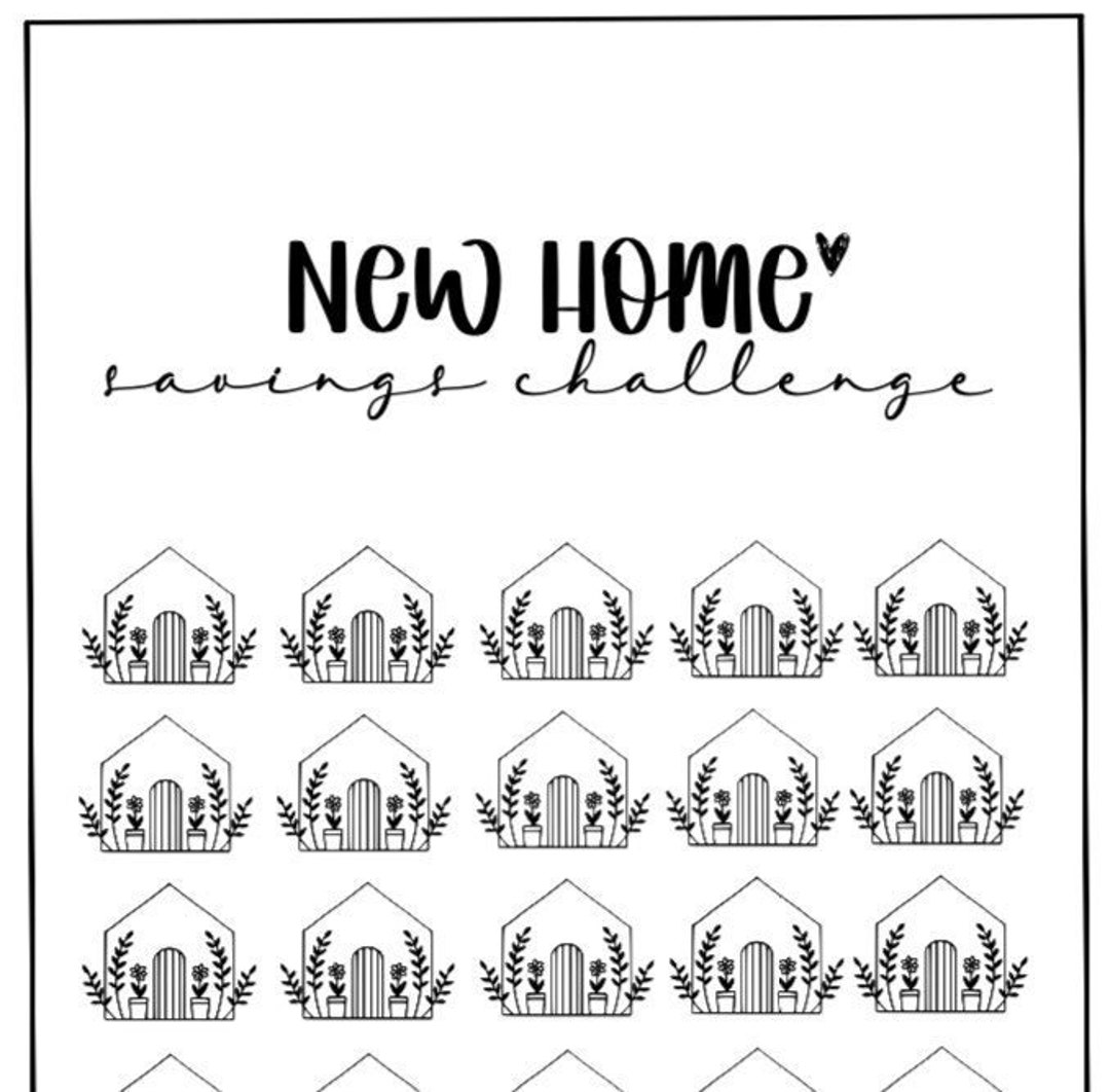 New Digital New Home Challenge (A6) - Etsy