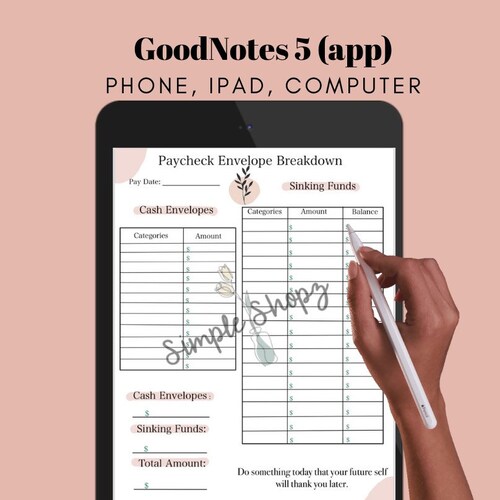 Paycheck Breakdown Paycheck Budget Breakdown Digital - Etsy