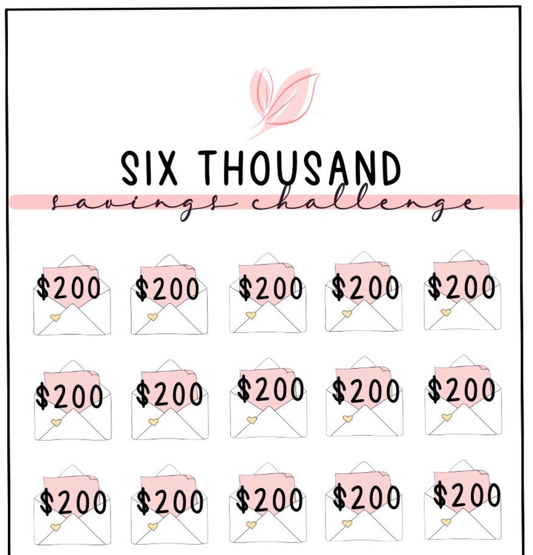 Digital- Six Thousand Challenge - Etsy