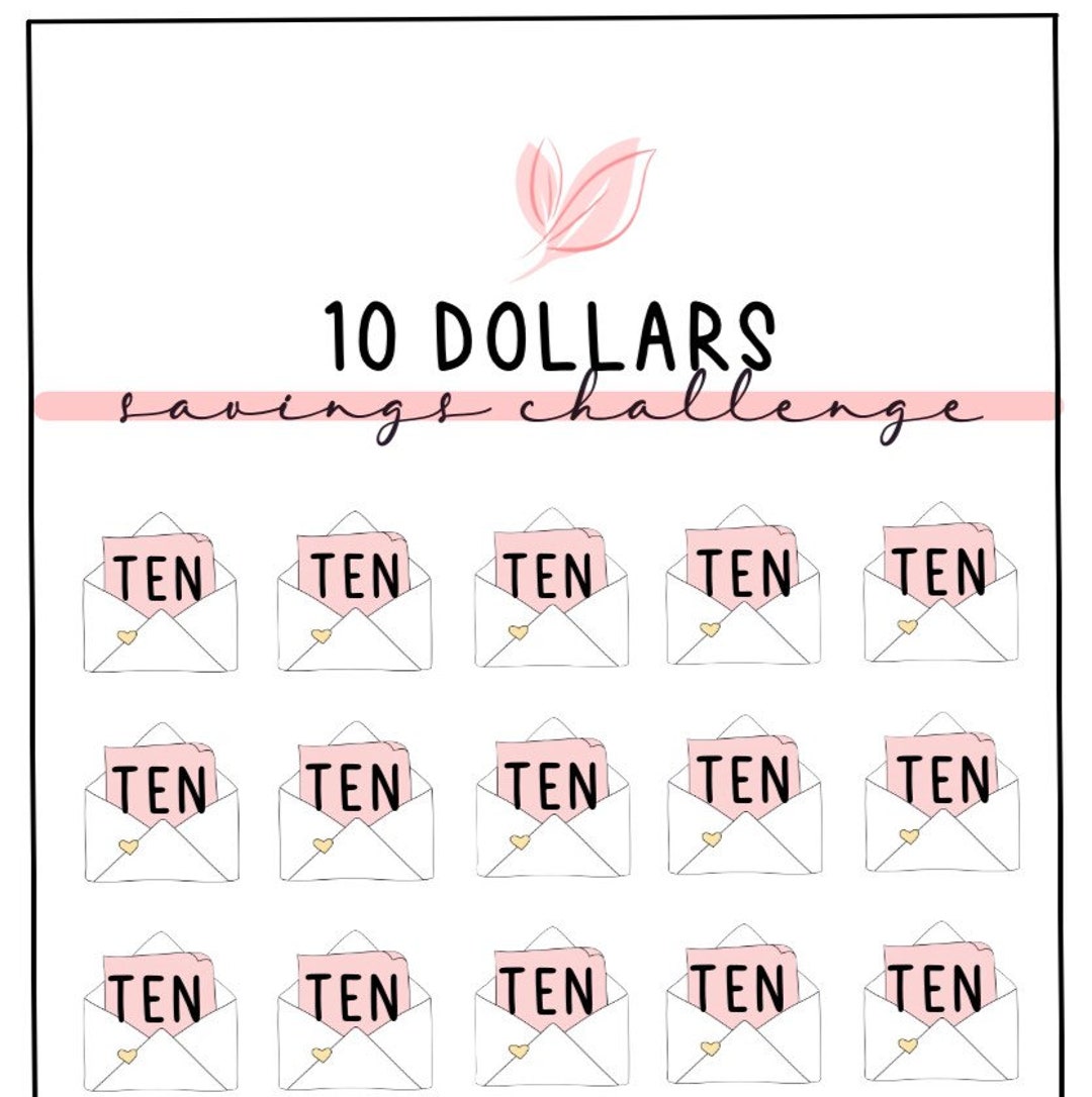 Digital- 10 Dollars Challenge - Etsy