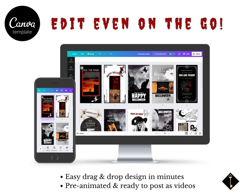 Premade Animated Halloween IG Stories / Halloween Instagram - Etsy