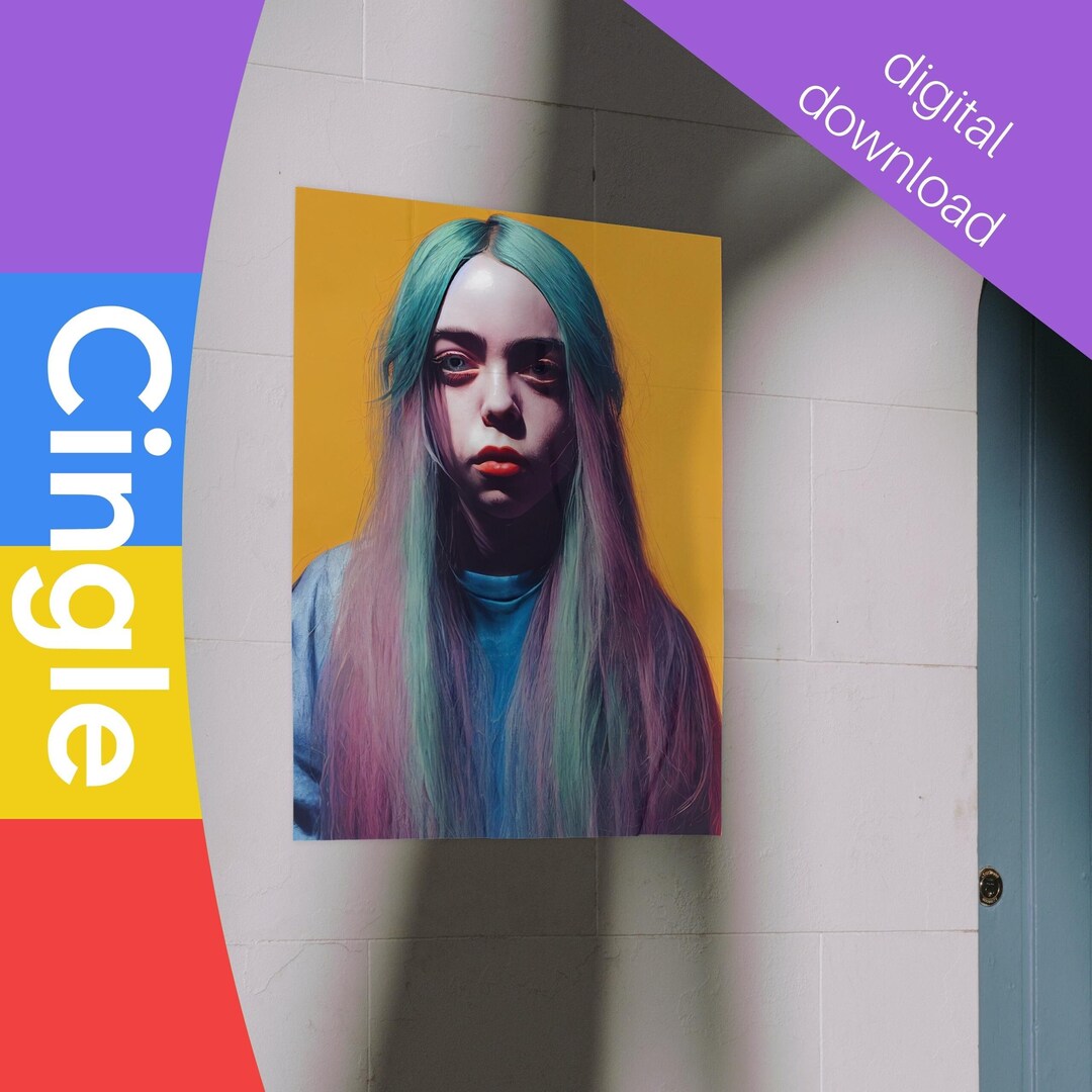 Billie Eilish 04 Printable Wall Art Cingle - Etsy