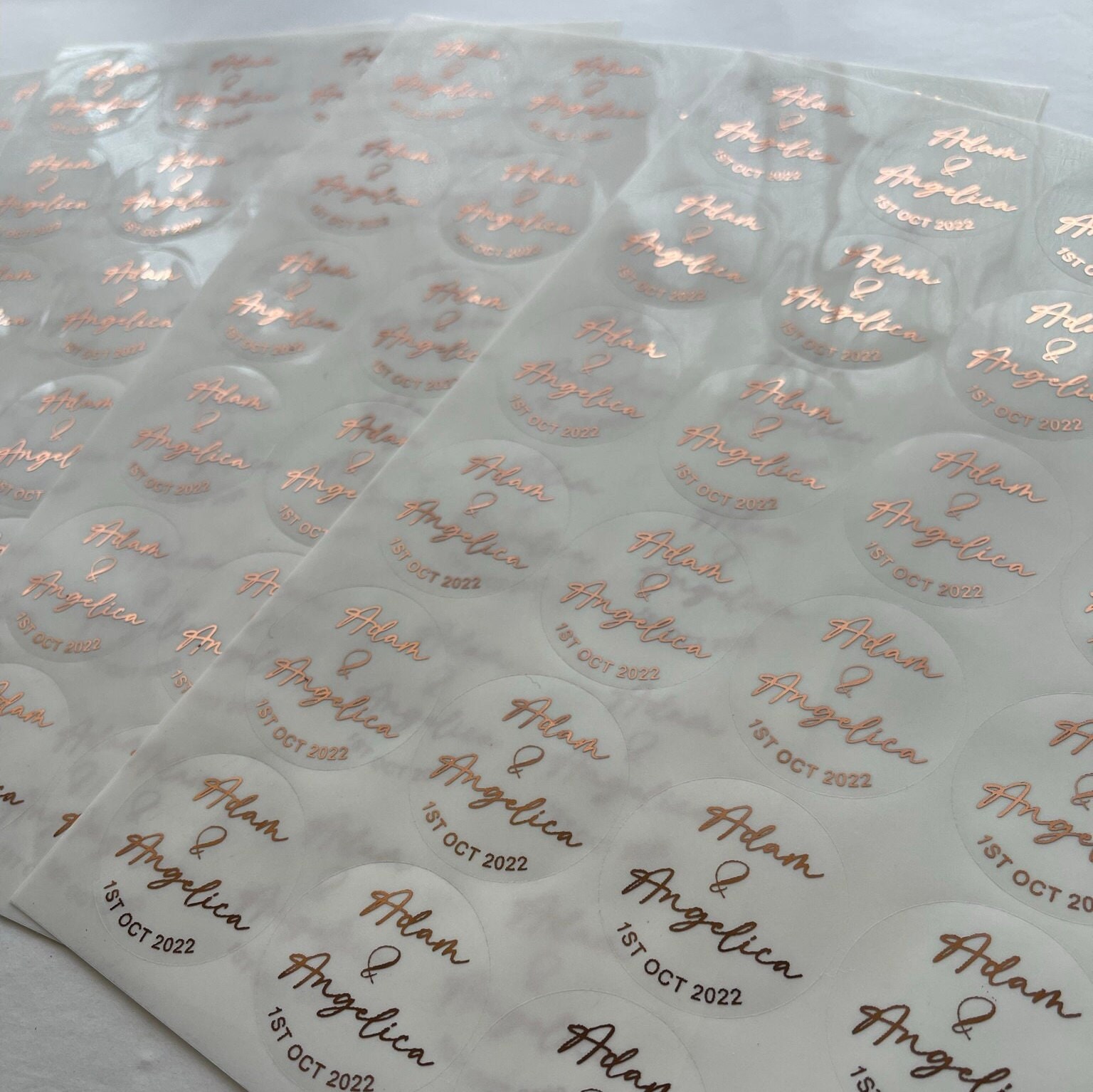 Personalised Foil Clear Stickers / Party Foil Stickers / - Etsy Australia
