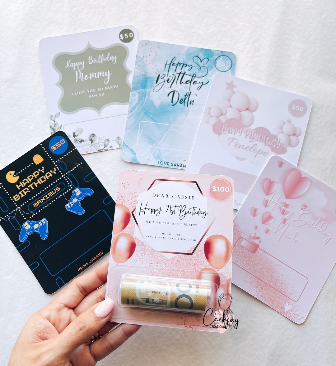 Personalised Money Holder Gift Cards | Custom Money Holder Gift Cards ...
