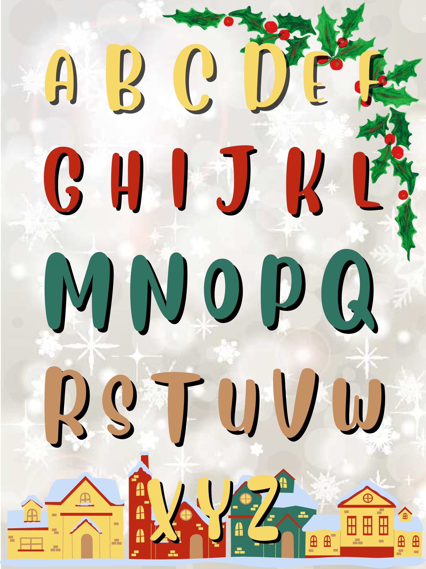 Christmas Classroom/playroom Posters - Etsy