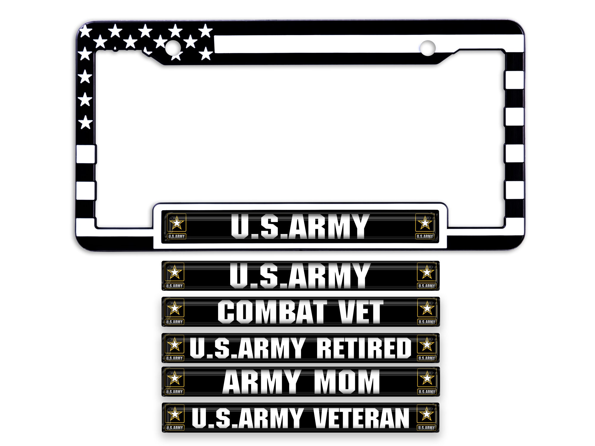 Army Veteran License Plate Frame - Etsy