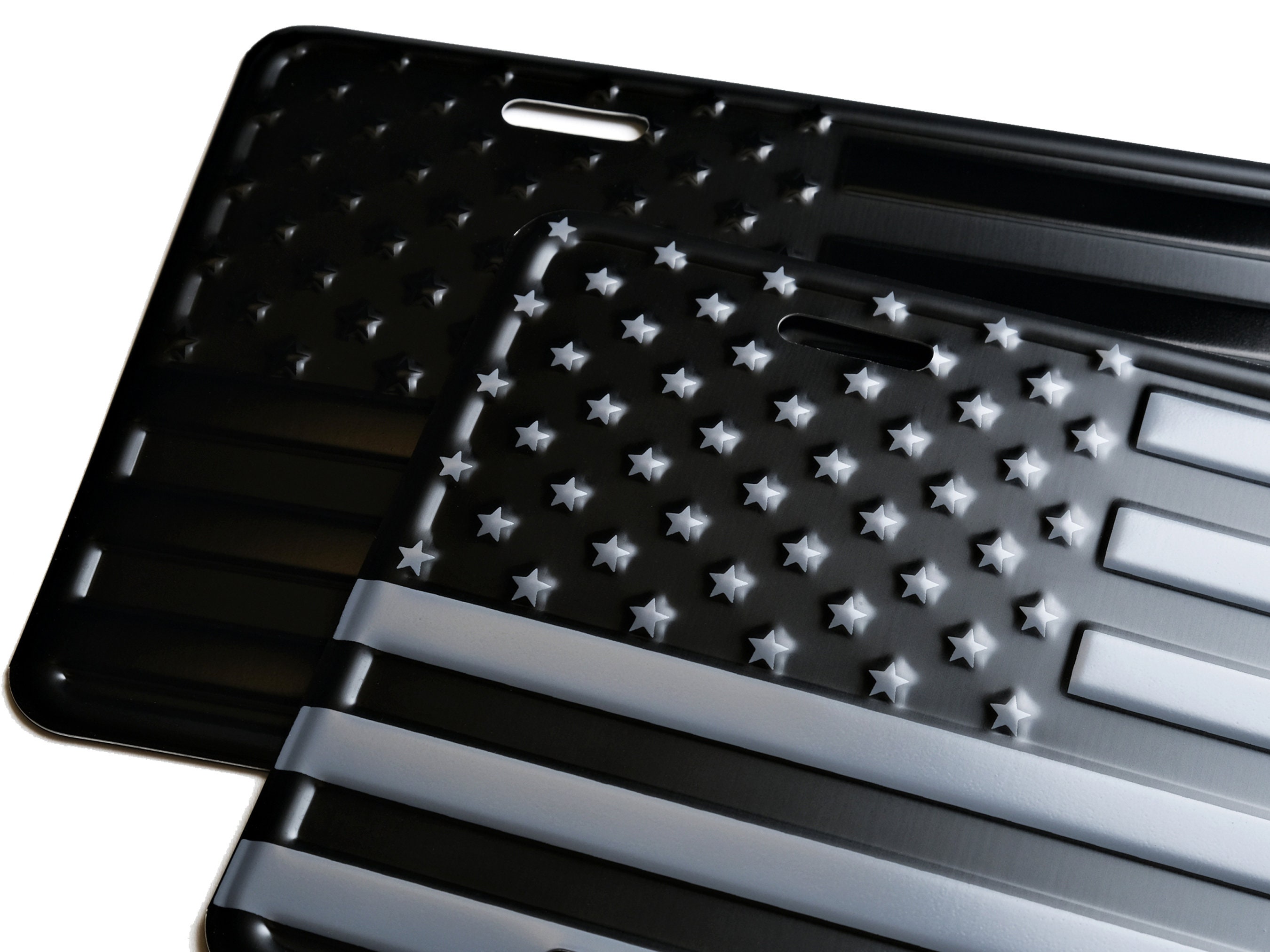 American Flag Patriotic Embossed Aluminum Automotive License | Etsy