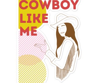 Cowboy Like Me Sticker - Etsy