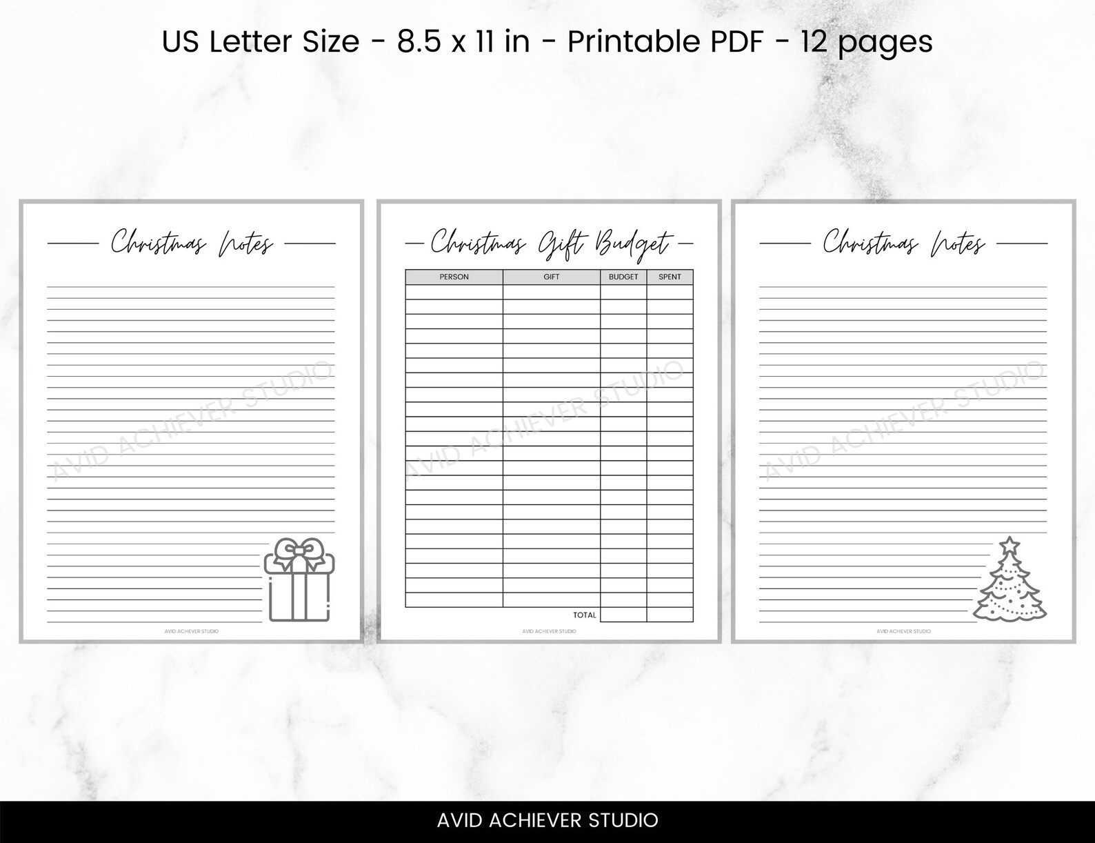 Christmas Gift List Printable Gift Tracker Christmas Gift Checklist Christmas Gift List Printable Gift Tracker Christmas Gift Checklist