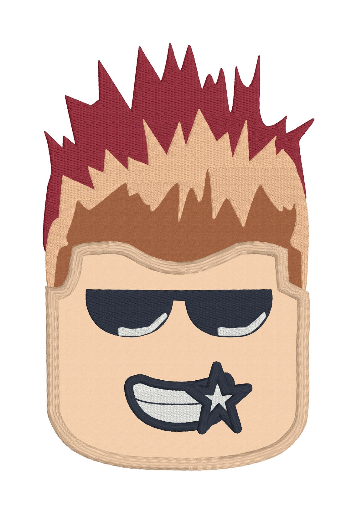 Cool Roblox Embroidery Design applique Design 8 Formats and | Etsy