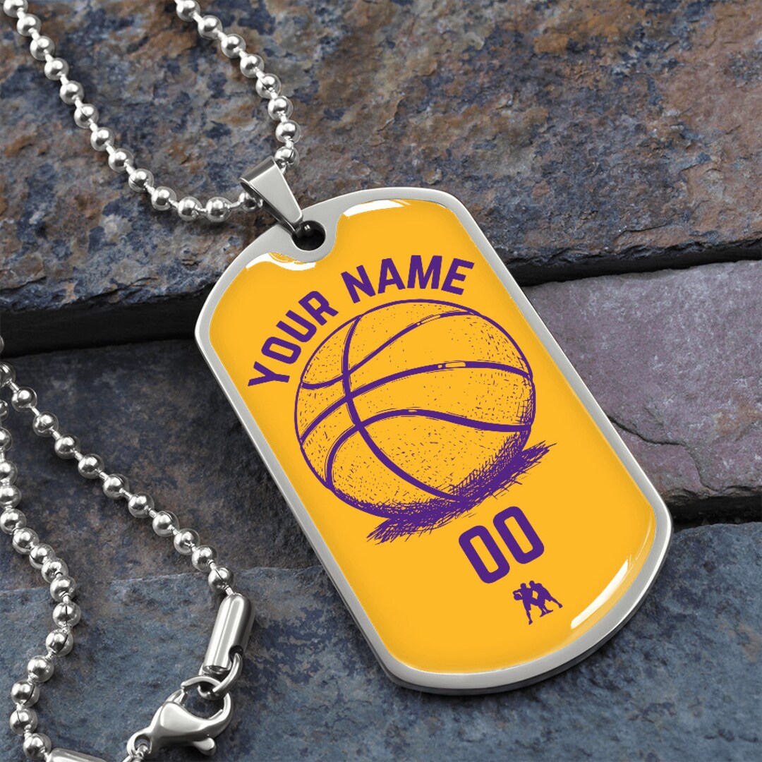 Custom Name Necklace for Basketball Daughter and Son, Gifts for ...