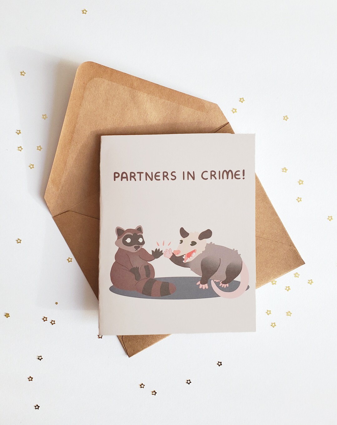 Partners in Crime Greeting Card - Etsy